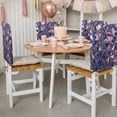Abstract Crystalline Shards Chair Back Covers Set of 8 Modern Purple ...