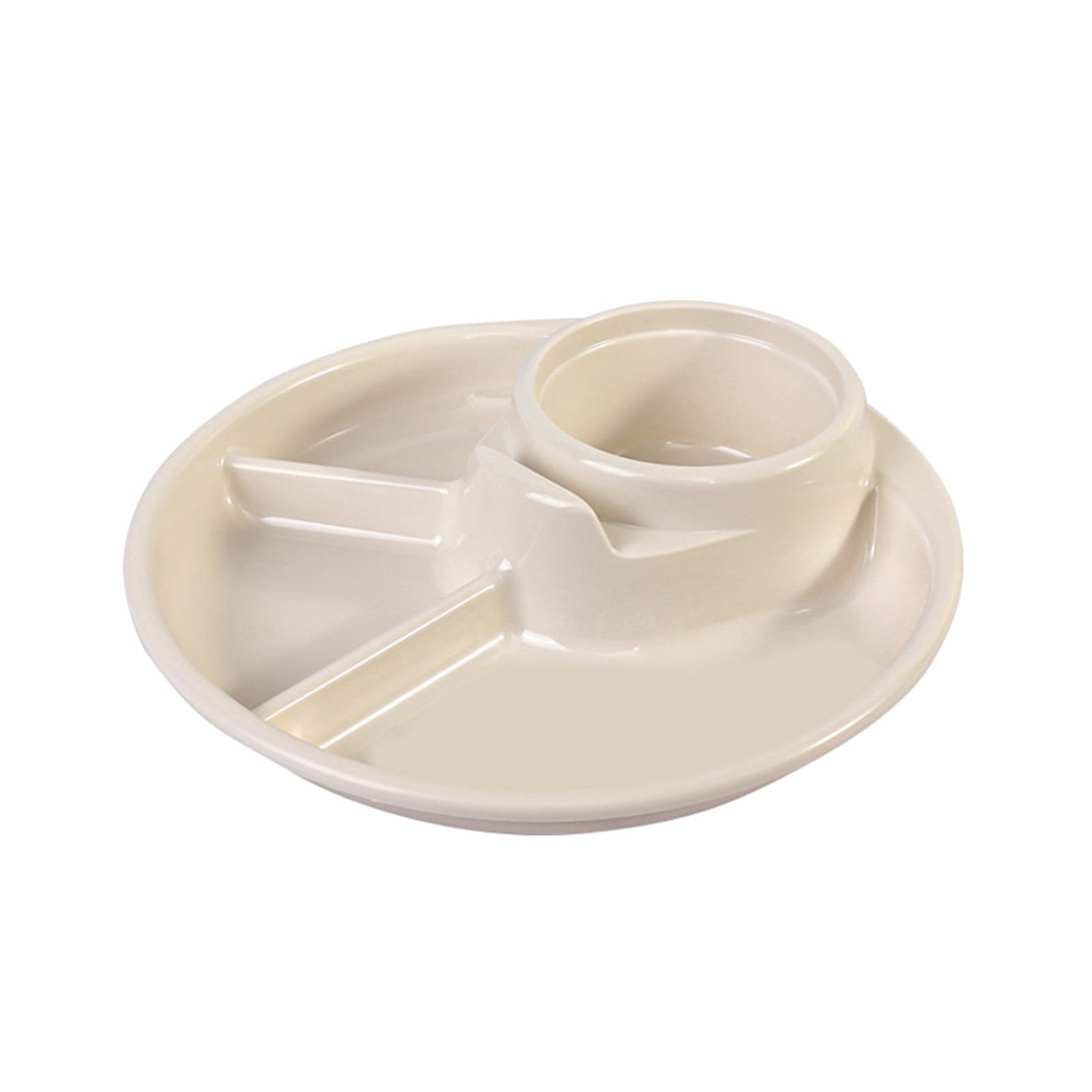 FaLX 4-Compartment Dinner Plate - Food Contact Grade Plastic Tray with ...