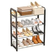 FANHAO Vertical Display 4-Tier Stainless Steel Shoe Rack, Stores Up To ...