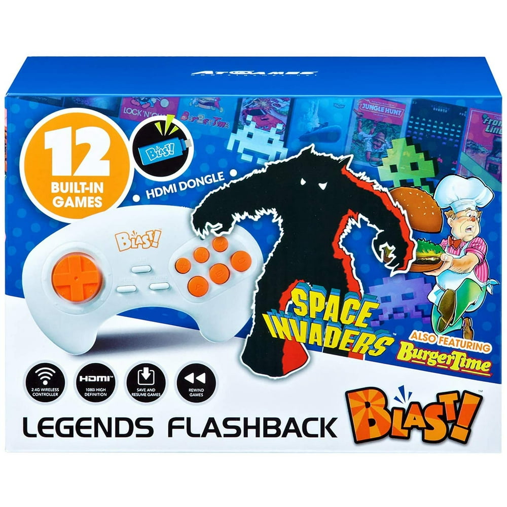 Legends Flashback Blast!, Space Invaders, Retro Gaming, Blue ...
