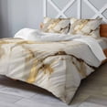 4 Piece Duvet Cover Set Cal king, Abstract Marble Stone Texture Art ...