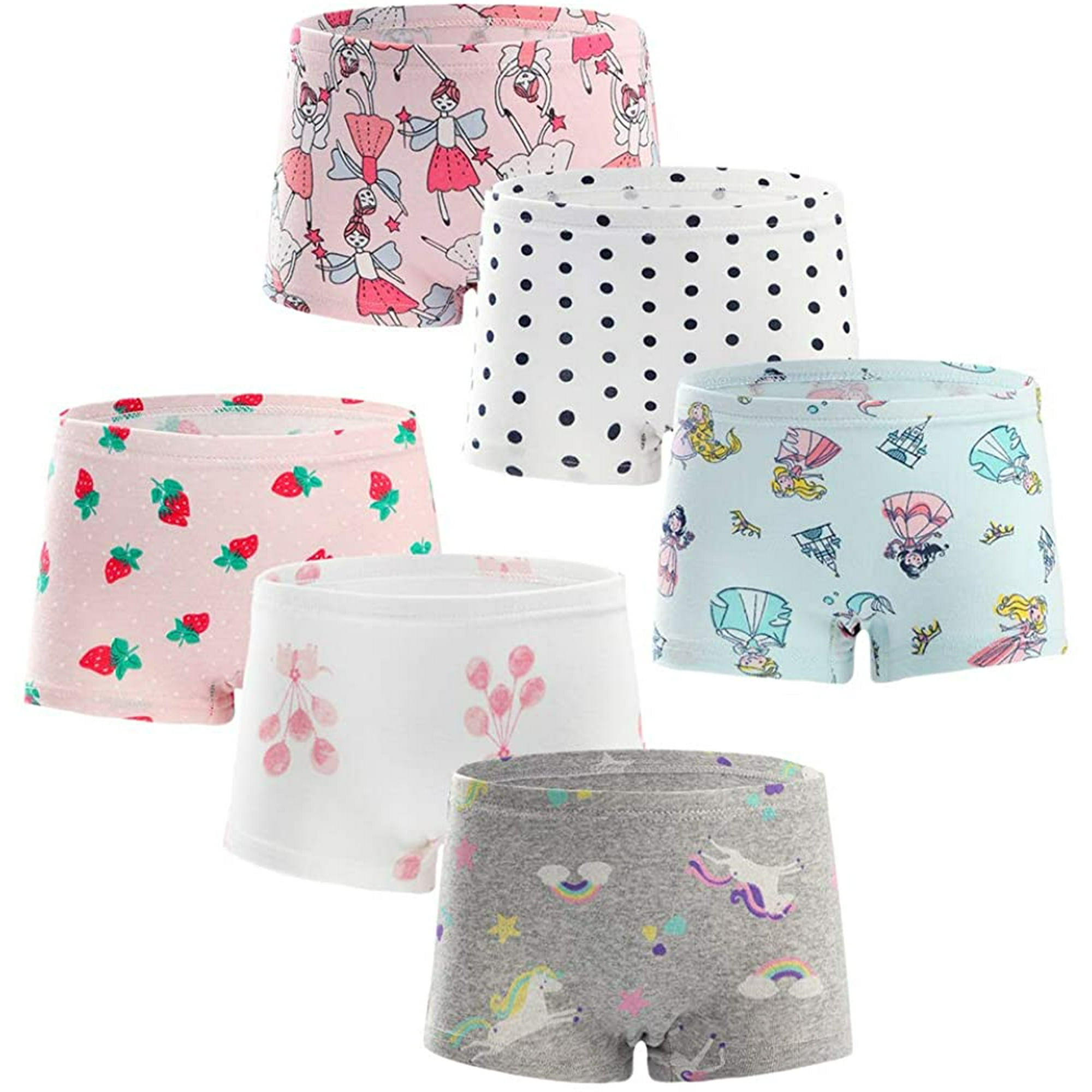 Click here for Funavi Girls Underwear Soft Cotton 6-Pack 4t prices