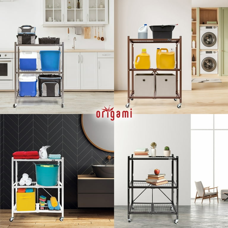 Origami Shelves HSN | Item #216574 | Origami 3 Tier Folding Storage