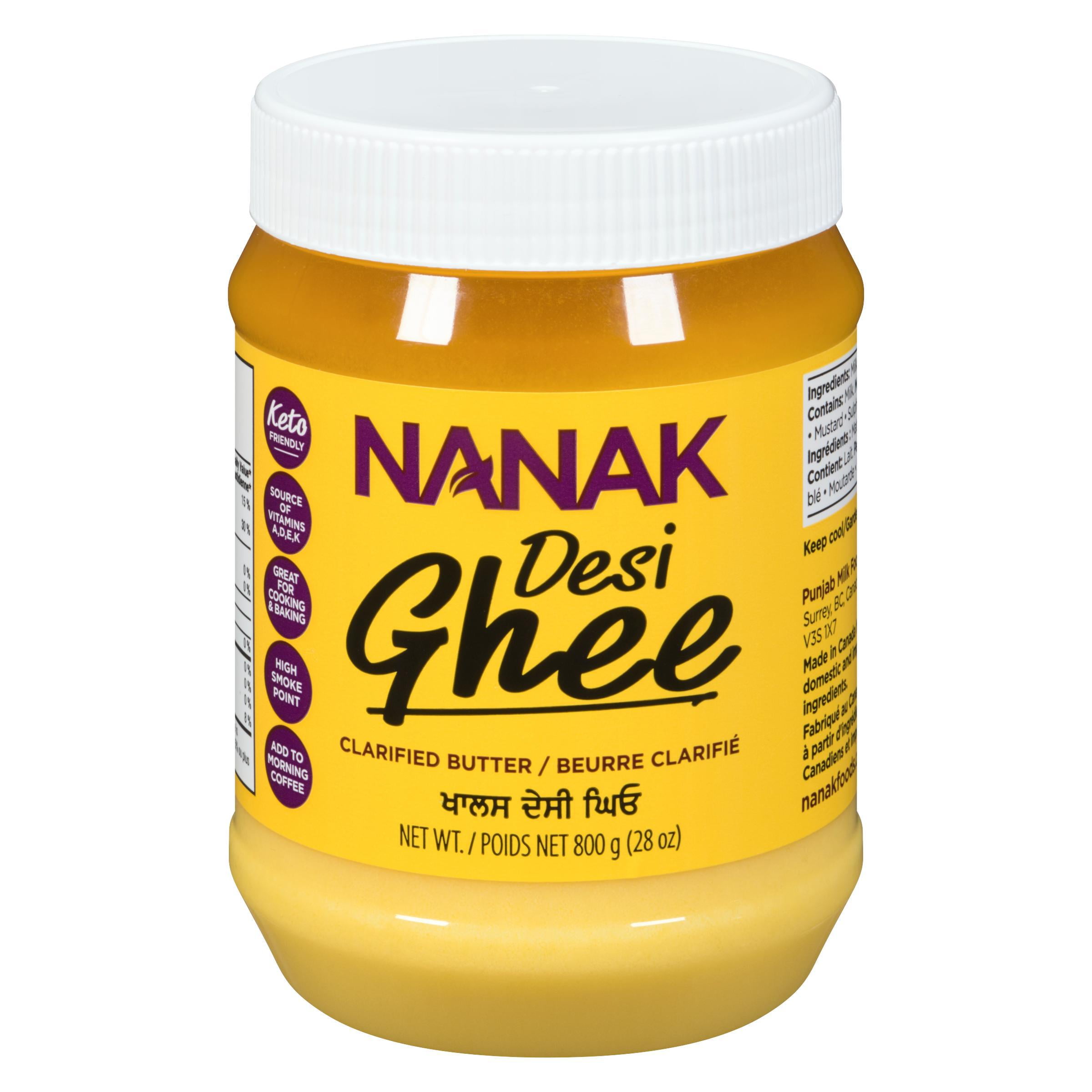 Nanak Pure Desi Ghee 800g, 800 g, Clarified Butter - Walmart.ca