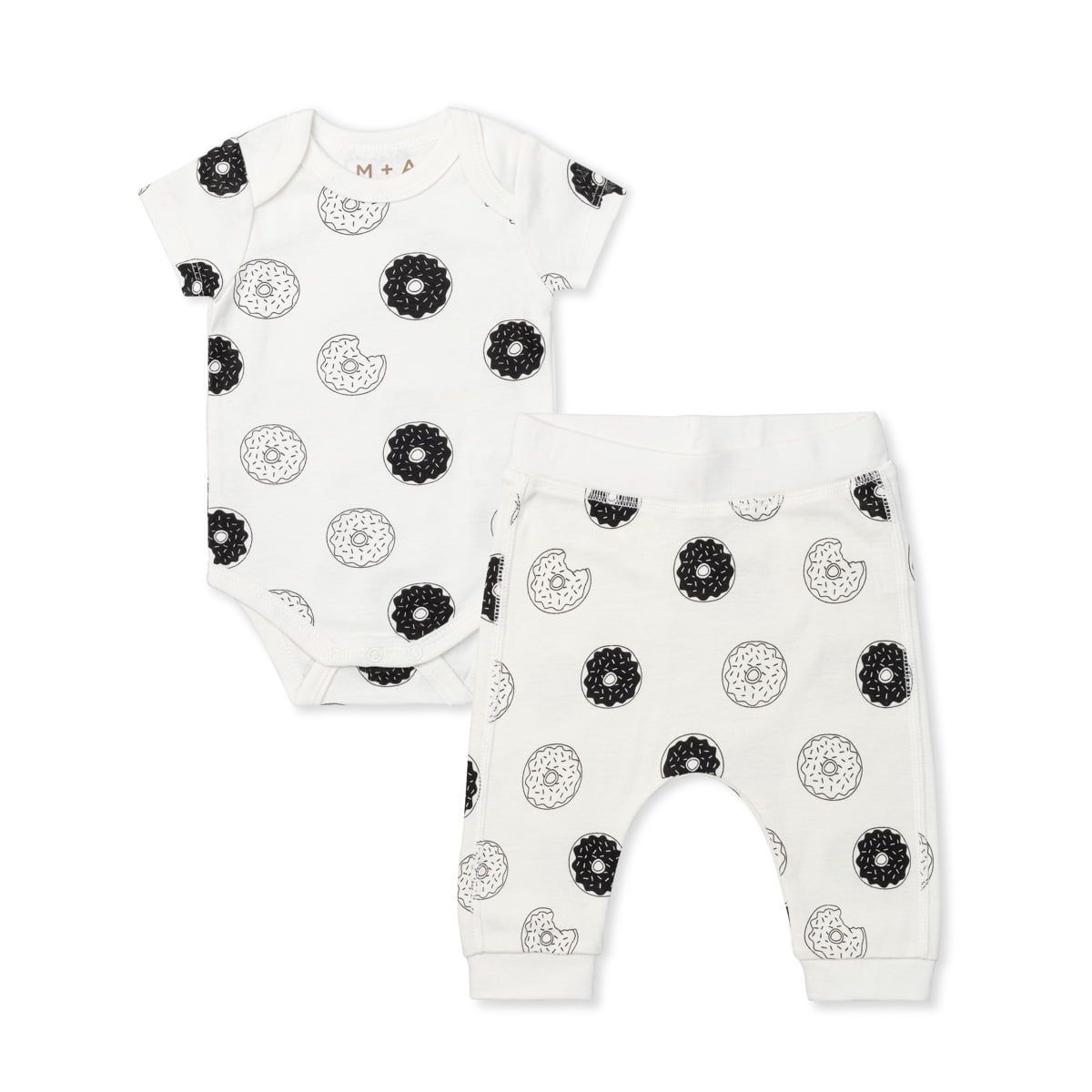 M+A by Monica + Andy Organic Cotton Baby First Moves Set, Sizes Preemie ...