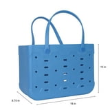 Mainstays Large All Purpose Flex Laundry Tote, Blue Isle – Waterproof ...