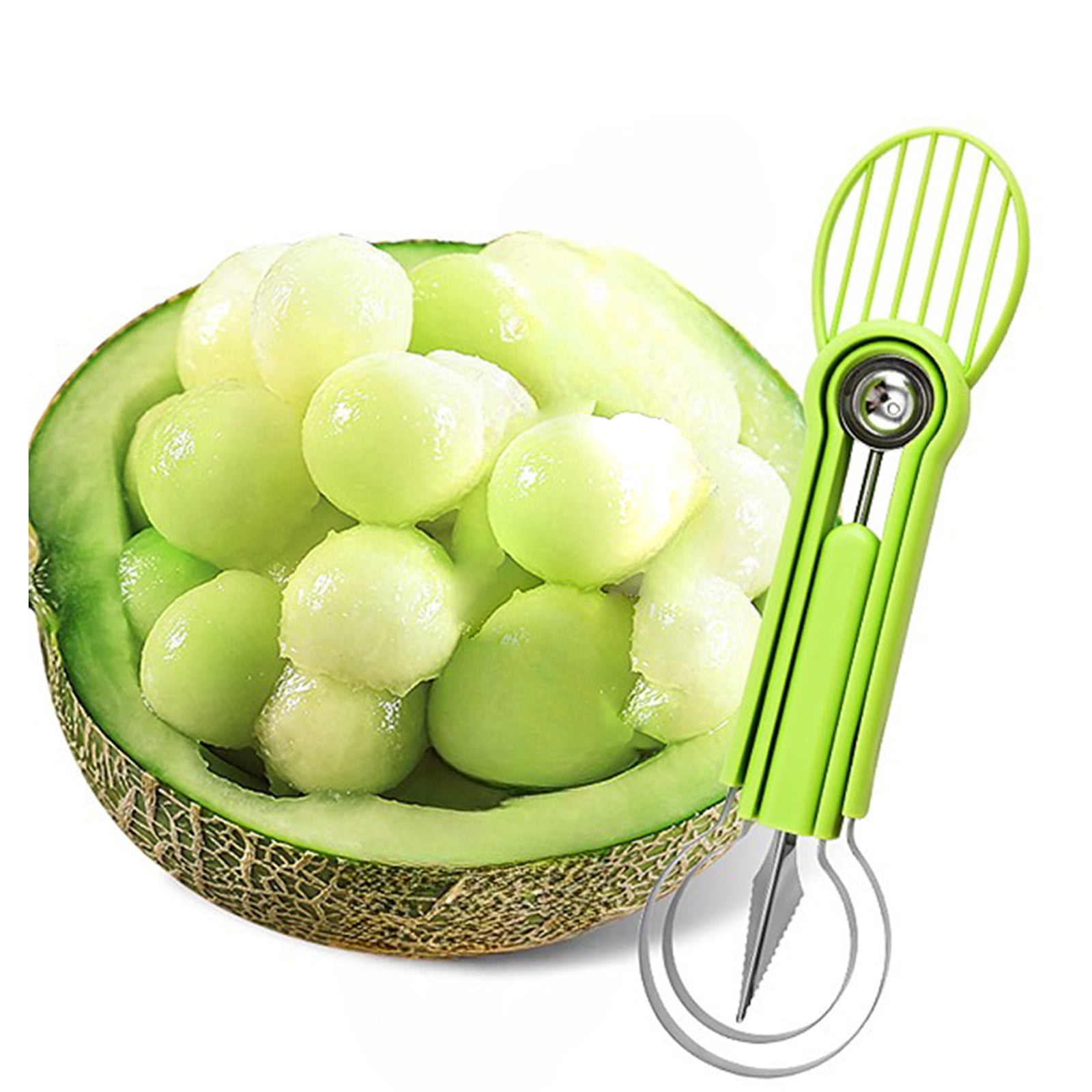 TIMIFIS Fruit Cutting Melon Spoon Set 5 in 1 Fruit Cutting Shape ...