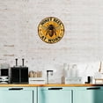 Circular Iron Sign Wall Decor Nostalgic Vintage Hanging Plate For ...