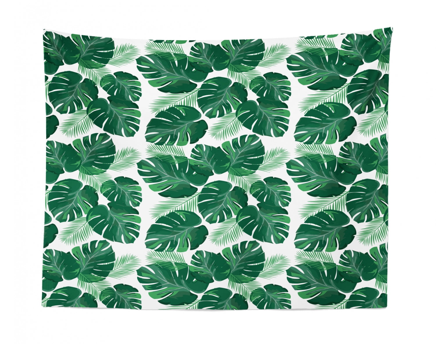 Leaves Tapestry, Illustration Print of Leaf Intricate Motifs Minimalist ...