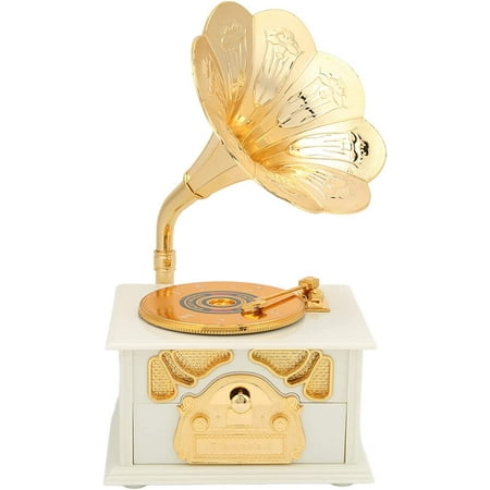 Vintage Hand Crank Gramophone Model Music Boxes, Castle in the Sky Mini ...