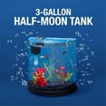 3 Gallon Small Fish Tank, Aquarium Starter Kit, with Filter, Air Pump ...