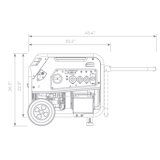 Firman H08051 10,000/8,000 Watt Dual Fuel Electric Start Generator ...