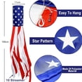 AURIGATE 2 Pc LED Independence Day Wind Sock, Light-Up American Flag ...