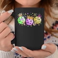 Pickleball Jester Hat Masked Beads Mardi Gras Women Coffee Mugs ...