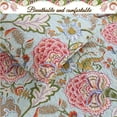 Cozy Line Home Fashions Blooming Red White Floral 100% Cotton ...