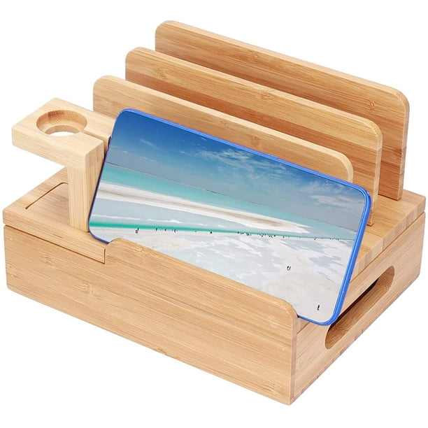 Bamboo Charging Station for Multiple Devices Universal Multi Device ...