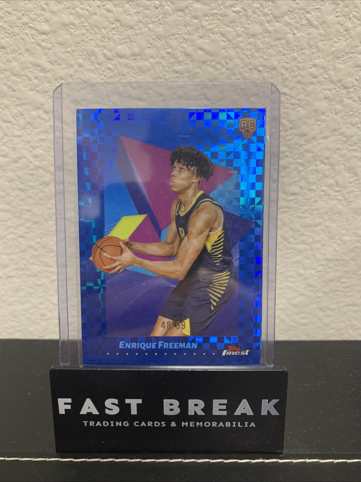 2024 Topps Finest Enrique Freeman #39 Blue X-Fractor Parallel/Variety ...