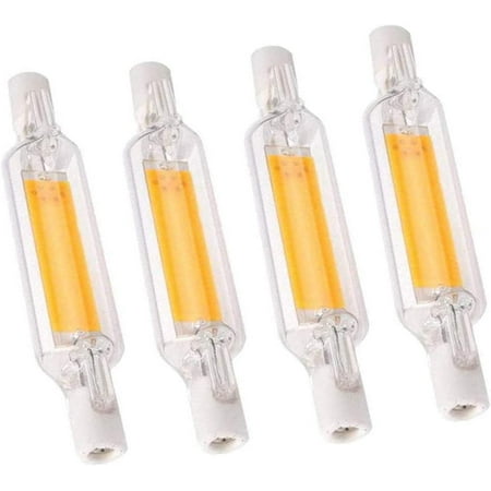 R7s LED Bulb 4 Pack 10W 78mm LED COB Halogen Equivalent 80W J-Type T3 ...