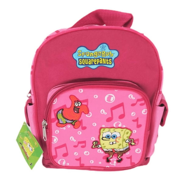 Spongebob Squarepants Backpack 10 inch Mini Pink - Walmart.com
