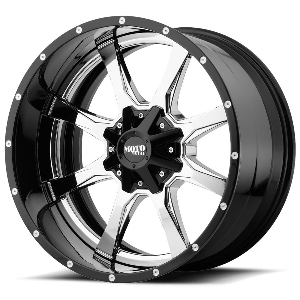 Moto Metal MO201 20x10 8x180 -18mm Chrome/Black Wheel Rim 20" Inch ...