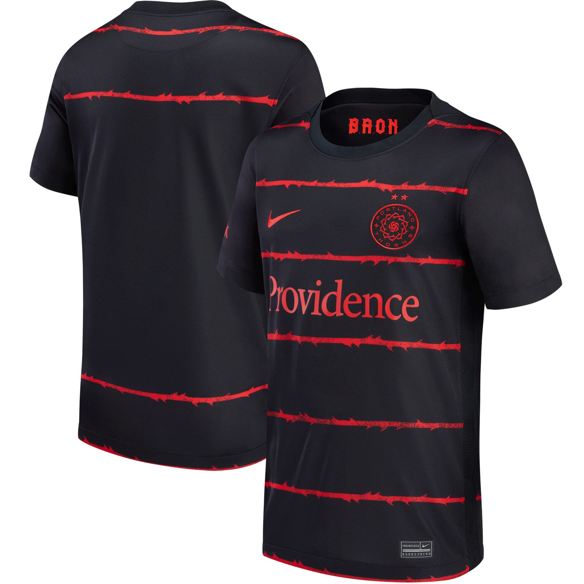 Youth Nike Black Portland Thorns FC 2021/22 Home Stadium Replica Jersey ...