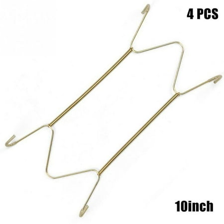 Plate Dishes Stainless Steel Hanger Spring Plates Holder Hook Wall ...