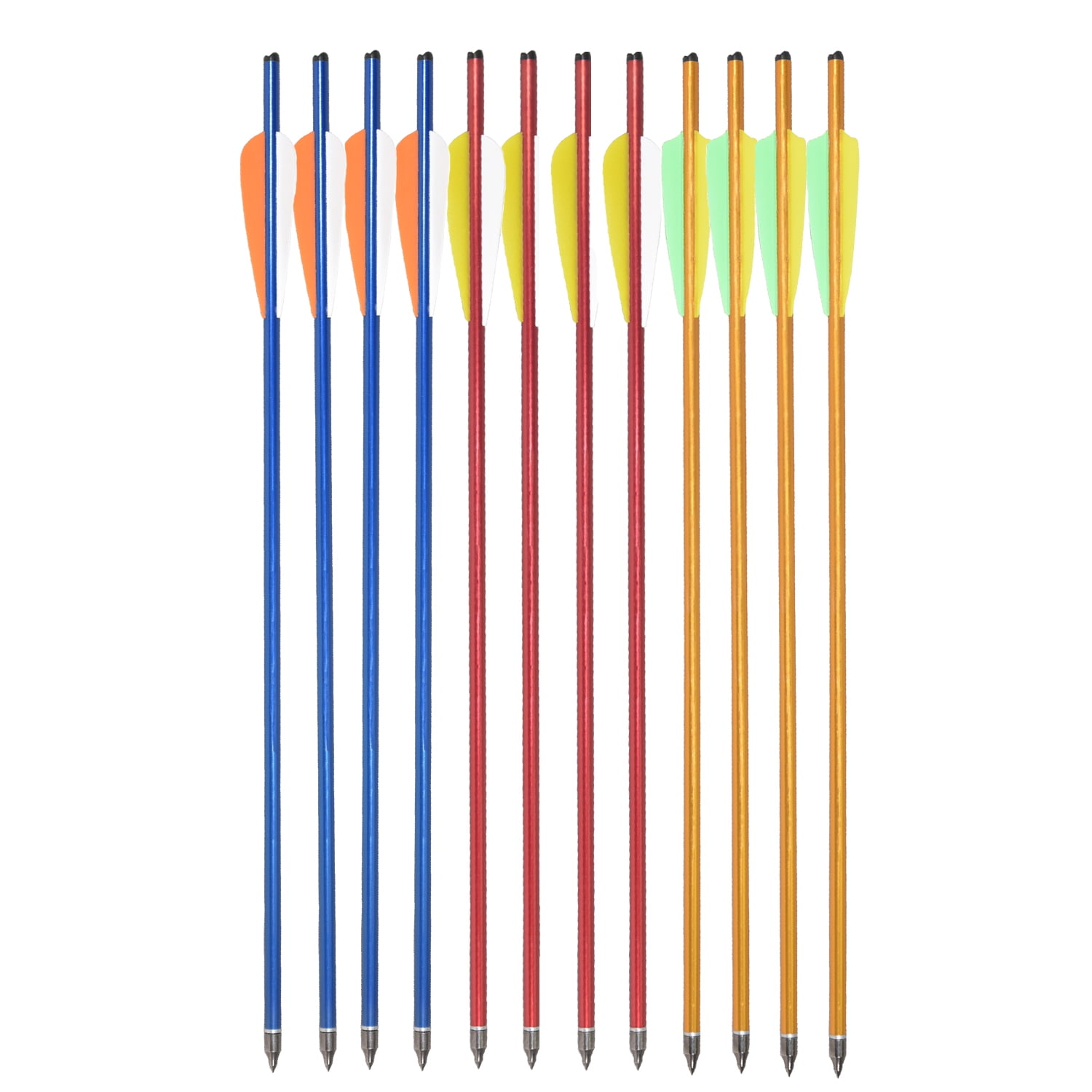 Funtress 20'' Aluminum Arrows Spine Hunting Targeting Arrow Practice ...