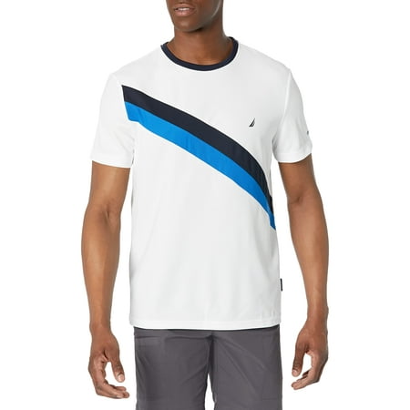 Nautica Men's Navtech Sustainably Crafted T-Shirt, Bright White, Small ...