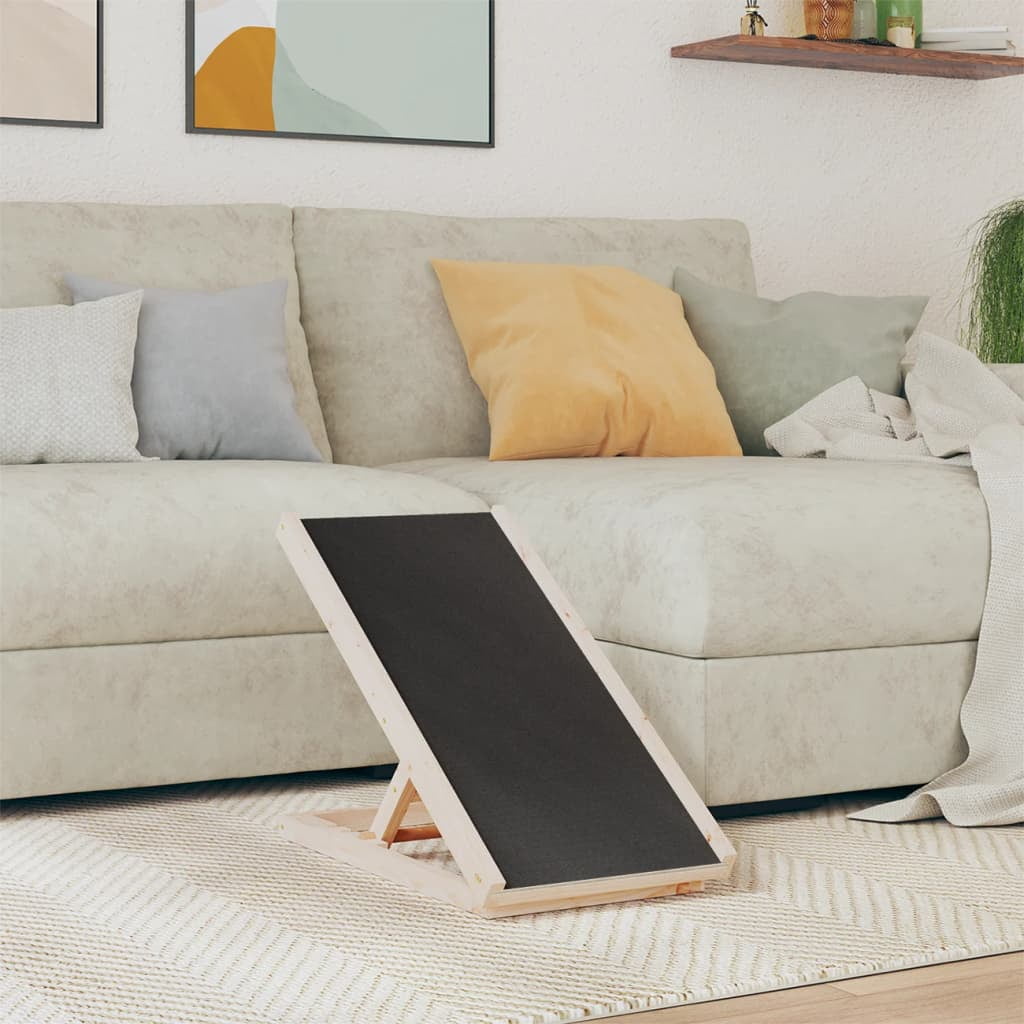 Click here for Vidaxl Dog Ramp Grey 70x35 Cm Solid Wood Fir 70 X... prices