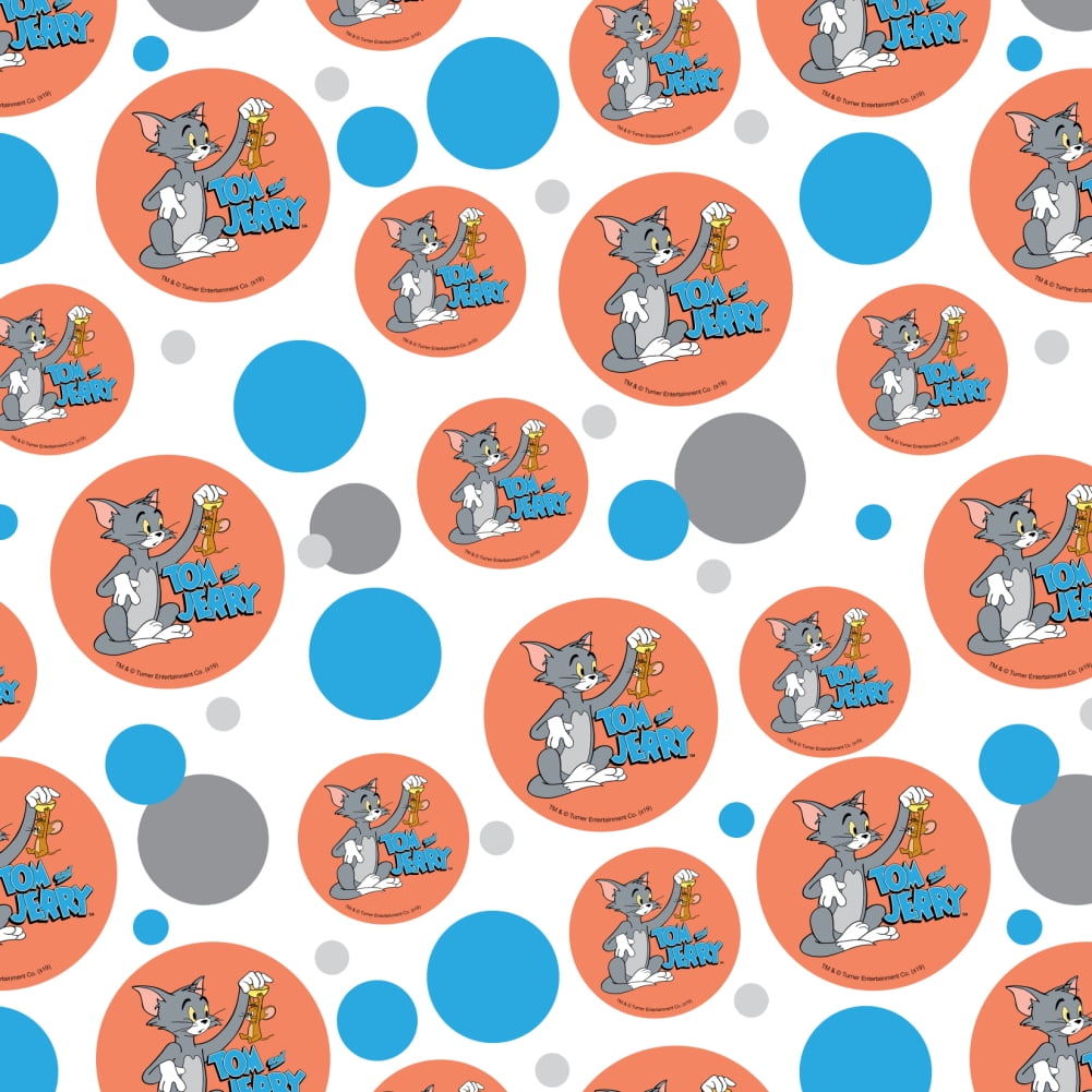 Tom and Jerry Best Friends Premium Gift Wrap Wrapping Paper Roll ...