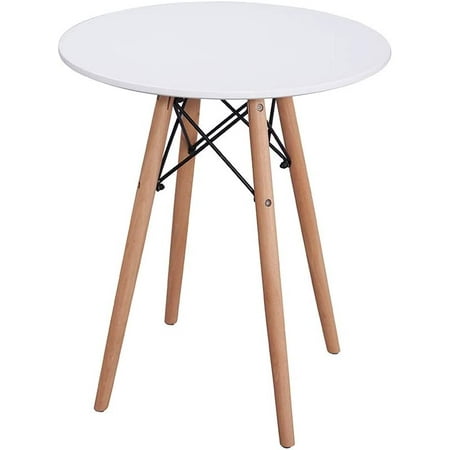 Panana Eiffel Dining Table 60cm Round Table with Wood Legs Side End ...