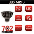 LED MR16 bulb, 380 lumens, 4W, 2700K, 60 Degree Beam - 702 Lighting ...