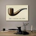 AABERIC Wall Art Decoration Painting Famous Painting This is Not A Pipe ...