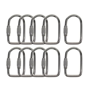 5pcs Professional D-Shaped Carabiner Heavy Duty D-ring Lightweight ...