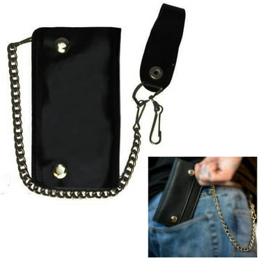 Marshal Men Motorcycle Trucker Biker Chain Wallet With Inside Zipper ...
