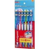 Colgate Extra Clean Soft Toothbrush, Full Head, 6 Count - Effective ...