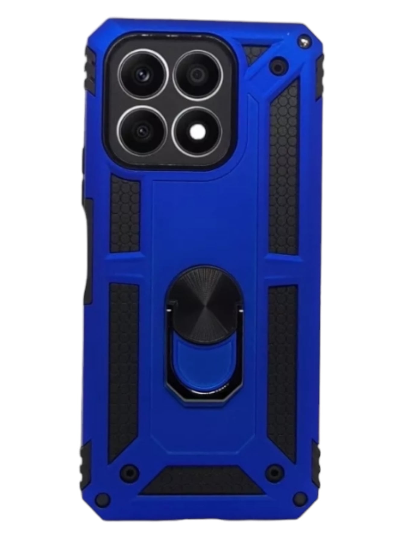 Funda Uso Rudo Con Anillo Magnético Para Honor X8a Azul Rey Más 2 Micas ...