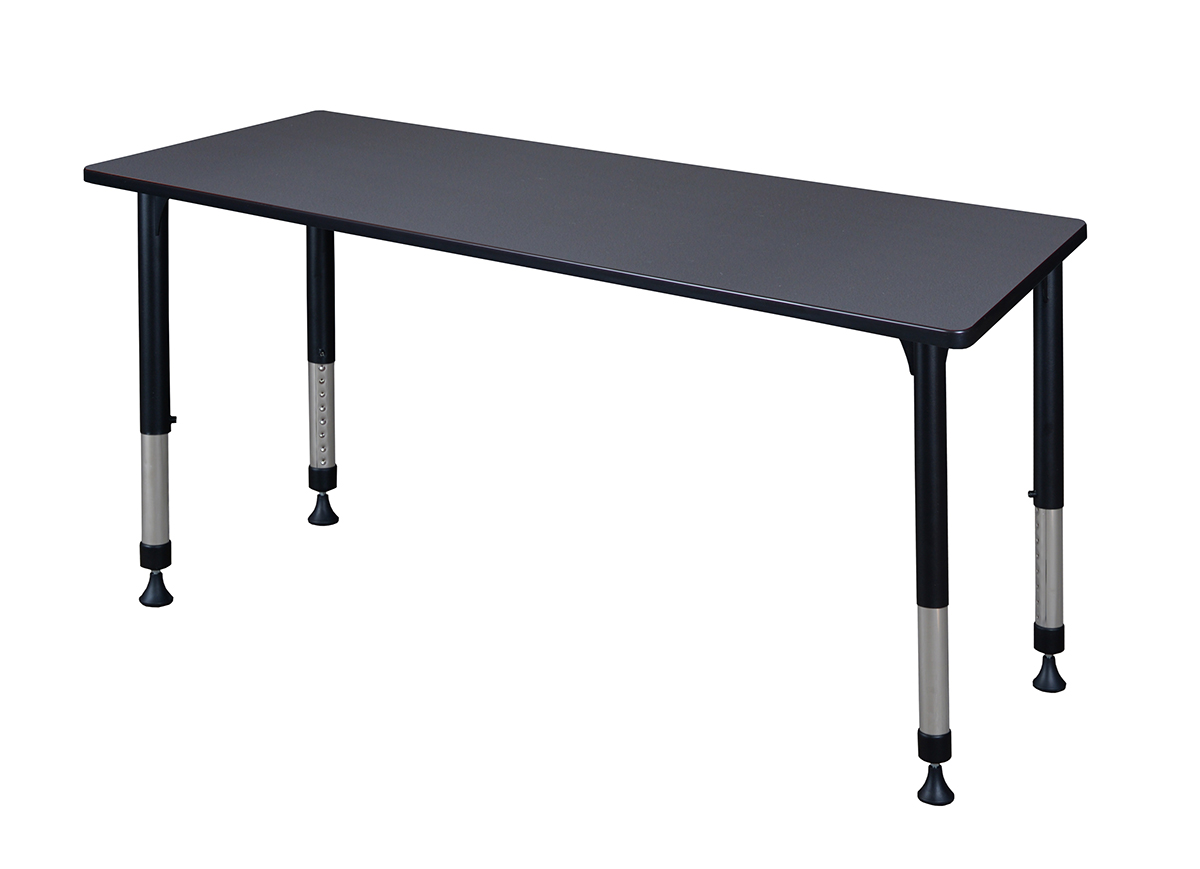 Kee 72 X 24 Height Adjustable Classroom Table Grey Walmart