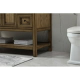 Elegant Decor Metropolis 48" Aluminum MDF Single Bathroom Vanity in ...