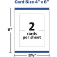 Avery 5389 Printable Cards with Sure Feed Technology, 4" x 6", 100 ...