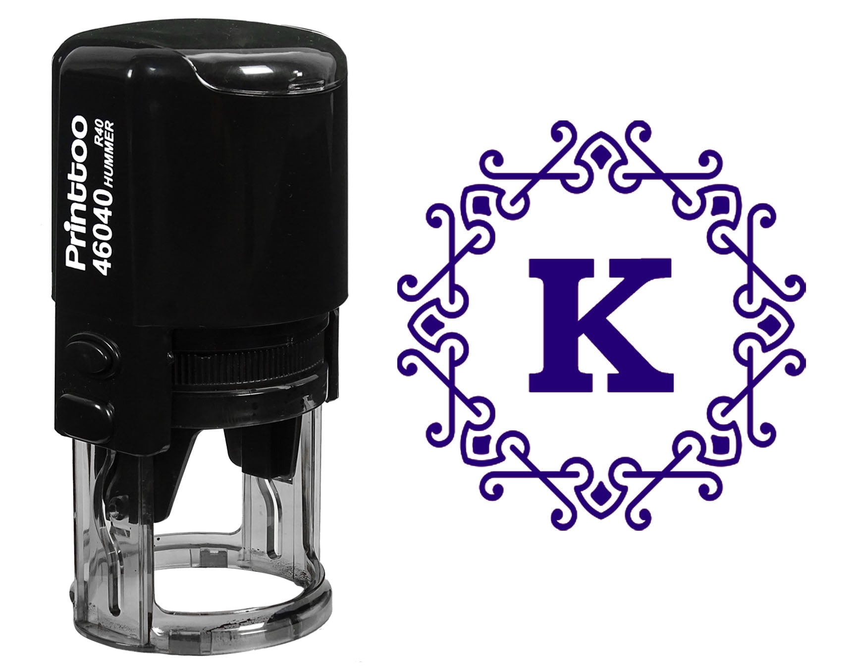 Printtoo Self Inking Office Stationary Octagon Celtic Swirl Frame ...