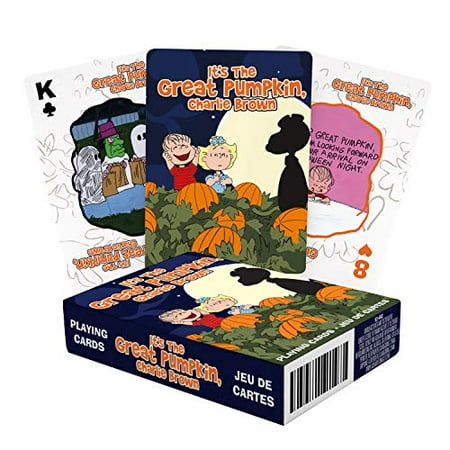 AQUARIUS Peanuts Great Pumpkin Playing Cards - Peanuts Themed Deck of ...