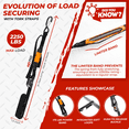 TorkStrap HD750 - Spring Loaded Cargo Tie Down Straps - 2250lb Strength ...