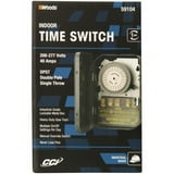 Woods 59104WD 208-277V 40A DPST Indoor 24-Hour Mechanical Time Switch ...