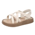 BRGZLK Baby Girls Sandals Summer Stylish Cute Floral Soft Sole Flat ...