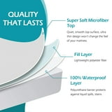 JML Queen Waterproof Mattress Protector,Quilted Fitted Mattress Pad ...