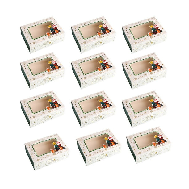 1/6/12pc Christmas Baking Snack Box Packaging Paper Box Packaging ...