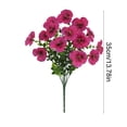 Artificial Pansies and Eucalyptus Flowers Bouquet,Fake Floral for ...