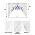 Blue Lotus Flowers Kitchen Swag Valances for Windows, Classic Love ...