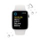 Apple Watch SE (2nd Gen) GPS 44mm Silver Aluminum Case with White Sport ...